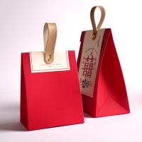 China Custom candy box creative wedding candy packaging box candy gift box empty box candy bag with hand gift for sale