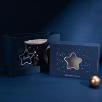 China Star Transparent Window Flip Gift Box Birthday Rigid Gift Boxes With Hand Rectangular for sale