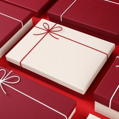 red gift boxes