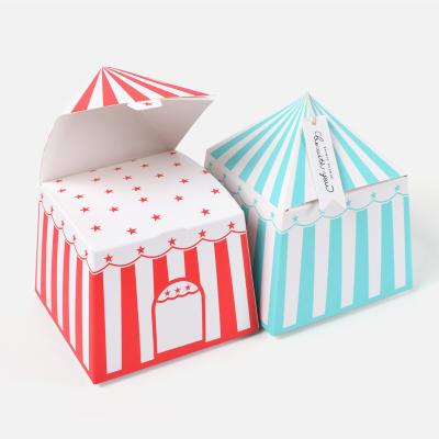 China Custom Yurt Shaped Gift Packaging Boxes Square Cartoon House for sale