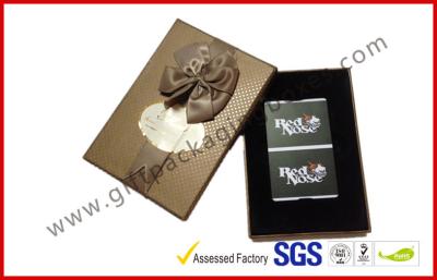 중국 CMYK는 1000g 단단한 널 선물 포장 상자, 리본을 가진 유행 결혼식 호의 상자를 인쇄했습니다 판매용