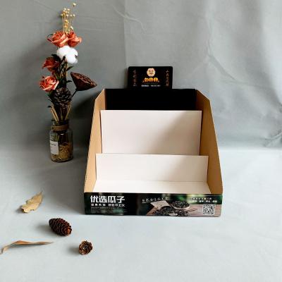 China Supermarket Food Display Box Corrugated Packaging Box Color Box Paper Snack Promotion Empty Box Folding Paper Box Custom for sale