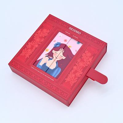 China Customized creative face changing drawer perfume box gift box Valentine's Day packaging box with hand gift box for sale