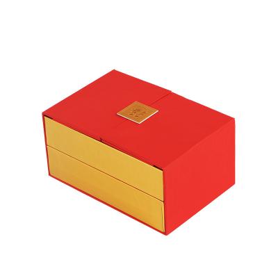 China Double Open Gift Box Pearl Treasure Box Drawer Double Layer Gift Box for sale