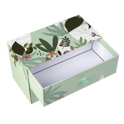 중국 상자 프린팅을 패키징하는 주문 제작된 작은 신선한 색 이중 레이어 드로어 박스 차 선물 판매용