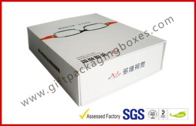 China 2MM Thickness Greyboard Electronics Packaging for Sun Glasses , Magnetic Flatable Box Packaging for sale