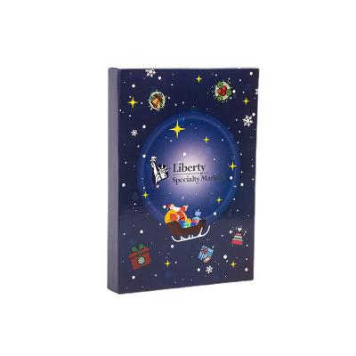 China Blind Box Surprise Box Customized Empty Box Flip Christmas Calendar Box Advent Day Toy Box Countdown 24 Day Color Box for sale