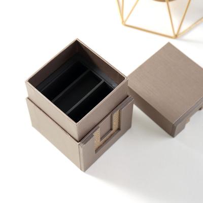 China Customized Pu Tea Gift Box Empty Black Tea Paper Box , Flower Tea Packaging for sale