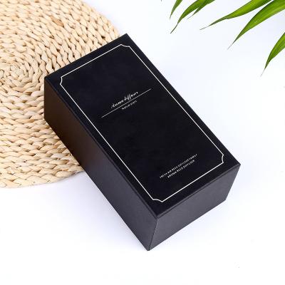 China Custom rectangular heaven and earth lid gift box copper cardboard fragrance packaging box perfume birthday gift box for sale