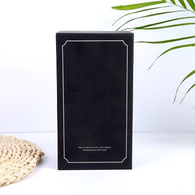 China Custom rectangular heaven and earth lid gift box copper cardboard fragrance packaging box perfume birthday gift box for sale