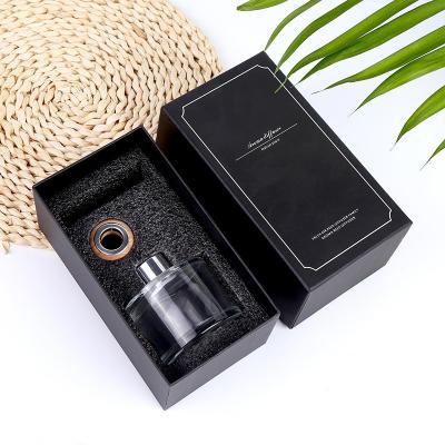 China Custom rectangular heaven and earth lid gift box copper cardboard fragrance packaging box perfume birthday gift box for sale