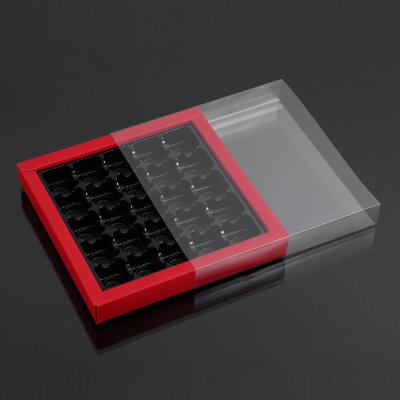 China 18/25 Grid Square Gift Box Chocolate Box Blister Box Colorful Packaging Box Customized for sale