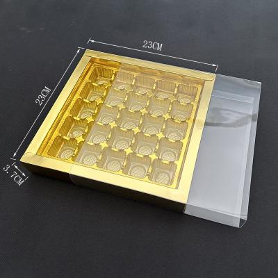 China 18/25 Grid Square Gift Box Chocolate Box Blister Box Colorful Packaging Box Customized for sale