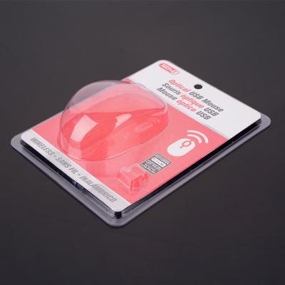 China Transparent box with upper and lower lids, bottom surface, blister shell, mouse, blister packaging box, PVC plastic box for sale
