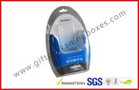 China Folded Cable Transparent Plastic Clamshell Packaging For USB With Paper Insert for sale