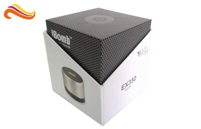 China Rigid Mini Bluetooth Speaker Electronics Packaging , Hot Stamping Coated Paper Packaging With EVA Foam for sale