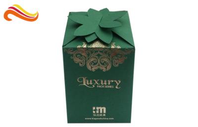 China Fashion Green Card Board Packaging Box Rectangle for supermarket for sale