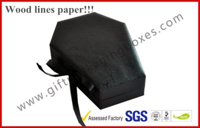 Customized Wood Paper Apparel Gift Boxes , Jewellery Package With Metal Lock