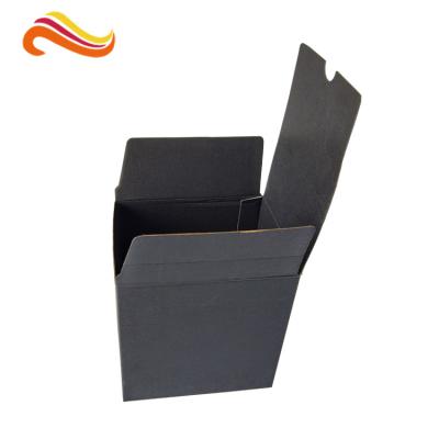 China Black Color Cosmetic Packaging Box Single Wall Custom Printed Corrugated Material for sale