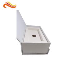 China Rectangle Silver Rigid Gift Boxes , Handmade Magnetic Gift Box Color Customized for sale