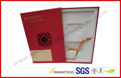 China Square Business Gift Packaging Boxes Drawer Style with EVA Foam Packing for sale
