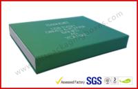 China PP Matt Green Gift Packaging Boxes Soft Touch Paper Customized for sale