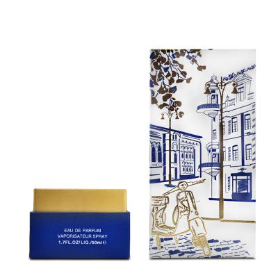 China Square Luxury Cardboard Gift Packaging Box 57 Gsm C2S Art Paper For Perfumes Bottle for sale