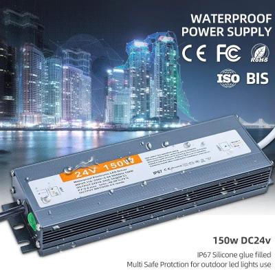 China 150W 12.5A Waterproof LED Power Supply 12V 24V IP67 for sale