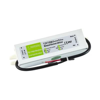 China 10W 0.83A Waterproof LED Power Supply White Color IP67 Single Output for sale