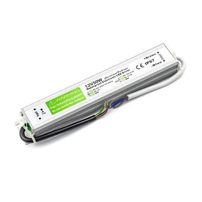 China 50W 4.2A Waterproof LED Power Supply 12V IP67 For LED Modules Strip Light for sale