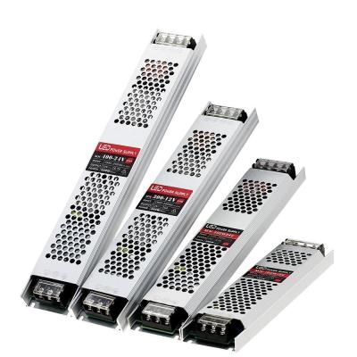 중국 주도하는 스트립을 위한 극단적 가는 주도하는 전원 공급기 DC 12V 24V 주도하는 전원 공급기 100W 판매용