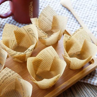 Cina Tazze bollenti/muffin del tulipano del commestibile che cuoce appiccicoso impermeabile al grasso delle tazze non in vendita