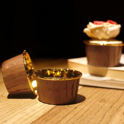 Cina Il dolce di carta d'imballaggio di piccolo di bordo prodotto da forno del ricciolo foggia a coppa l'argento alluminato in vendita