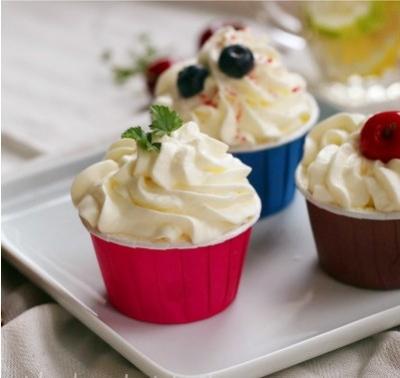 Cina Involucro di carta d'imballaggio del muffin delle casse del bigné di prodotto da forno della festa nuziale in vendita