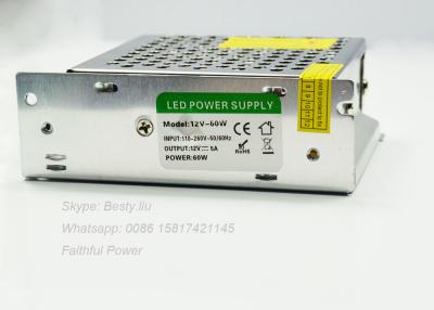China AC220V LED Driver Power Supply DC 12 Volt 5A 60Watts Single Output DC Power Drivers for sale