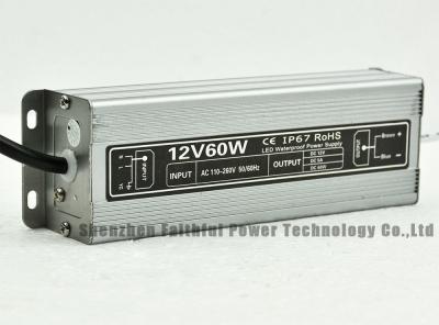 China Aluminium Waterproof 5A 60W 12V Constant Voltage LED Switching Power Supply 2.5A 60W 24V for sale