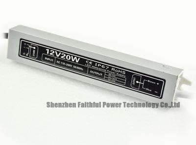 China High Efficiency 20W 12V 24V Waterproof LED Power Supply IP67 for LED Outdoor Lighting for sale