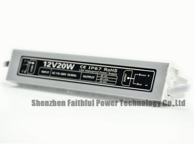 China 20 Watts Single Output IP67 Waterproof LED Power Supply 20W 12V 24V Driver for sale