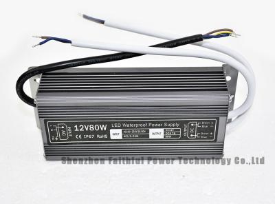 China 12 V 6.7 A 80 Watt Waterproof LED Power Supply 80W 12V IP67 LED Driver for sale