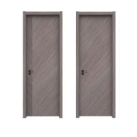 China Grey Melamine Interior Door 9mm MFC Engineered Solid Wood Block Board Custom Sizes for sale