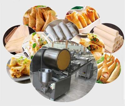China High quality Automatic spring rolls/Samsoa pastry sheet forming machine,low price egg wrapper making machine for sale