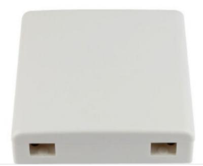 China 2 core fiber opitc terminal box, plastic ABS, white for sale