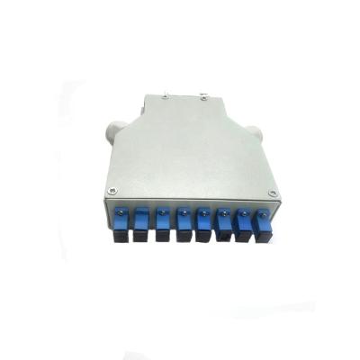 China Hot Sale 6 Port 8 Port 12 Port Din Rail Metal  Patch Panel Splice Box Terminal Box for sale