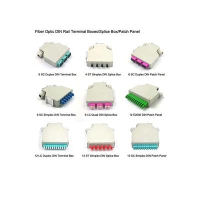 China 4 Port 8 Port 12 Port Din Rail Metal Splice Box Terminal Box Patch Panel for sale