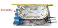China 4 core Fiber Optic Terminal Box, ABS, white,FTTH for sale