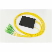 China SC/APC Connectors, ABS Box Type1*4 Single Mode Fiber Optic Splitters for sale