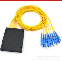 China SC/APC Connectors, ABS Box Type1*4 Single Mode Fiber Optic Splitters for sale