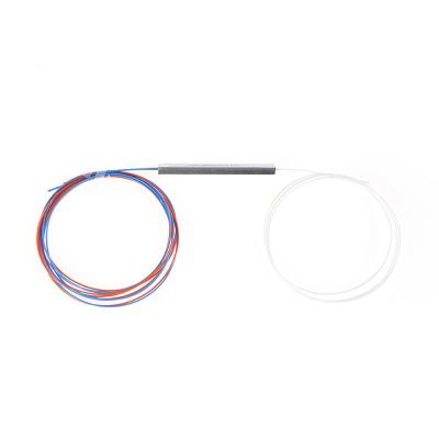 China Steel Tube Type G657A  1m 0.9mm 1*2  1*4 1 * 8 Optical Fibre PLC Splitter Without Connectors for sale