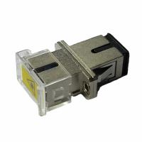 China Low Connection Loss Metal Material Simplex SC/PC Shutter Fiber Optic Adapter for sale