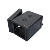 China Swing Wall Lockable Server Cabinet Welded Frame Black 4u Rack Cabinet for sale